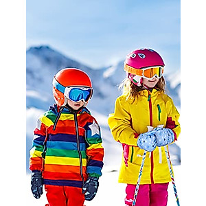 4 Pairs Kids Ski Mittens Gloves Waterproof Warm Snow Winter Mittens Gloves for Girls Boys Baby Toddlers Outdoor Activities (2-3T)