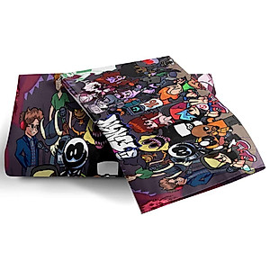NICHIYOBI Friday Funkin Game FNF Duvet Cover Set 3D Bedding Comforter Cover 3 Pcs (1 Duvet Cover+2 Pillowcases) Bedding Set (01,Full-80x90in+20x30in*2)