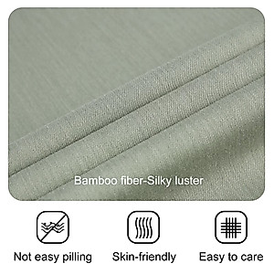 ENSO ELARDER Men's Dress Shirt Wrinkle Free Long Sleeve Formal Shirts Casual Button Down Shirts Untucked Stretch Regular Fit Shirts(Olivine,L)