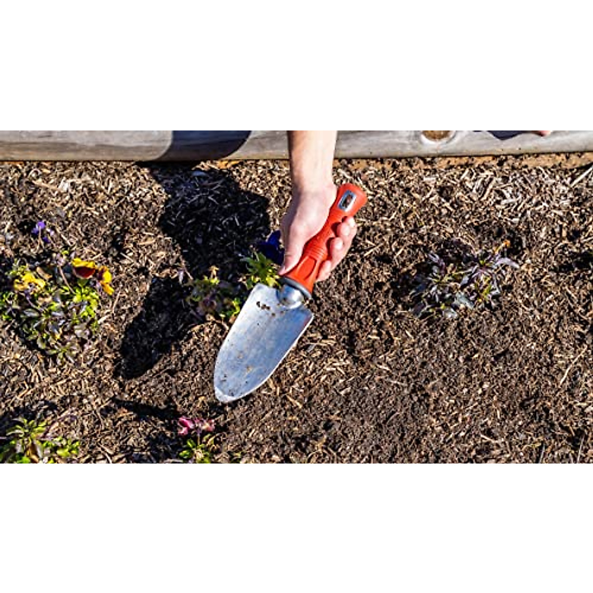Garden Weasel 91365 Garden Trowel, Garden Shovel Hand Shovel, to Dig, Cultivate, and Plant, Comfort Grip, Weather and Rust Resistant