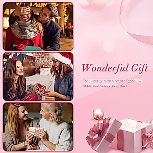 GW Women Silver Ring 925 Sterling Silver Band Rings for Women Retro Style Statement Rings in Size 5/6/7/8 (Rose-gold, 6)