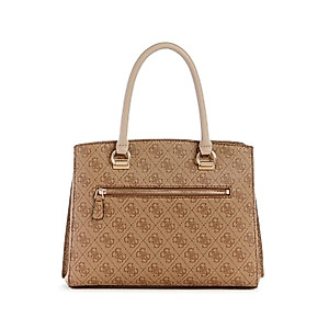 GUESS Noelle Girlfriend Satchel, Latte Logo