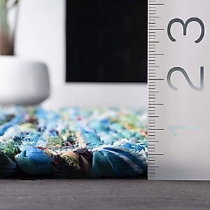 nuLOOM Rochell Hand Woven Chevron Area Rug, 3x5, Green