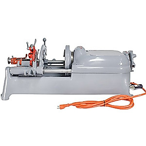 RIDGID® 535 V1 Pipe Threading Machine with 811 Die Head Extra Head Alloy Steel Dies and Reamer (Renewed)