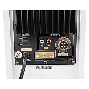 Rockville TM150W Powered Home Theater Tower Speaker System, White, 1000W, 10" Subwoofers, Bluetooth, USB/SD Playback, FM Radio, Remote Control, Karaoke Ready, Perfect for Home Entertainment