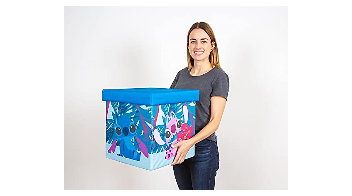 Disney Lilo & Stitch Storage Bins Set of 2 for Kids & Kids Rooms