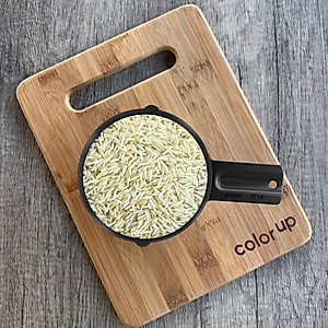 Color Up Premium 2 Cup Measuring Cup (480 ml) - Stainless Steel Black Finish, One-Piece Construction, Dishwasher Safe, Accurate for Wet & Dry Ingredients – One Single 2Cup