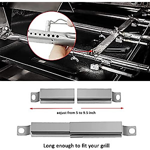 FIRXZYMZ Replacement Parts Kit for Charbroil Performance 5 Burner 463347519, 475 4 Burner 463347017 463673017 463376018P2, Heat Plates Burner Grills Adjustable Crossover Tube