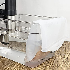 Reusable Sous Vide Bags- 2 Packs - Large Size Food Grade High Temperature Resistant Silicone BPA-free Bags for Sous Vide Cooking-Compatible with Anova, ChefSteps, Kitchen Gizmo, Gramercy Kitchen, Gourmia and All Immersion Circulators