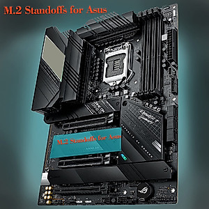 CO-RODE 48pcs M.2 SSD Standoffs and Screws for Asus, Gigabyte, MSI Motherboards