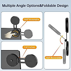 KESTERRA Tesla Phone Mount,Strongest Magnet Power Phone Car Holder Mount,Compatible with Magsafe Case iPhone 14/13/12/Samsung,Foldable and Rotatable,Tesla Model 3 Accessories,Tesla Model Y Accessorie