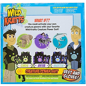 Wild Kratts Creature Power Suit Martin (Large 6-8X) Includes Vest, Gloves & 2 Power Discs for Halloween Costume, Pretend Play & Dress Up -Officially Licensed Toys for Children- Gift for Kids Boy Girl