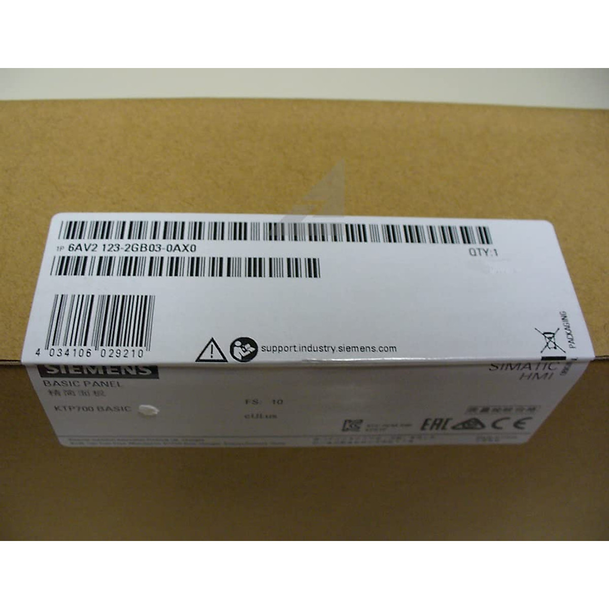 6AV2123-2GB03-0AX0 KTP700 Basic 7 Inch Touch Screen 6AV2123-2GB03-0AX0 Sealed in Box 1 Year Warranty