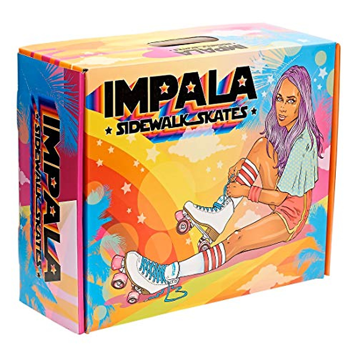 Impala Rollerskates Girl's Impala Quad Skate (Big Kid/Adult) White 9 (US Men's 7, Women's 9) M