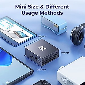 Mini PC Intel 12th Gen N95(up to 3.40Ghz) 8GB DDR4 256GB M.2 SSD Mini Desktop Computer Windows 11 Pro Mini Computers Support 4K Dual Display/BT 4.2/ WiFi 5/USB 3.0/ Auto Power On