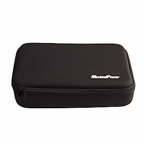 MaximalPower Hard Battery Organizer Storage Box Carry Case for Assorted Sizes AA AAA C D 9V Batteries [Batteries NOT Included] (Battery Case & Tester)