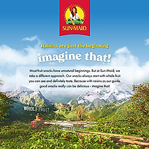 Sun-Maid California Sun-Dried Raisins - (6 Pack) 1 oz Snack-Size Box - Dried Fruit Snack for Lunches, Snacks, and Natural Sweeteners