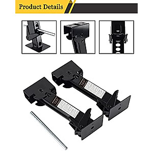 Pair of Trailer Stabilizer Jacks Telescoping RV Camper Accessories for Travel 450kg(1000 Lbs) Capacity Each, 11.5"-18"