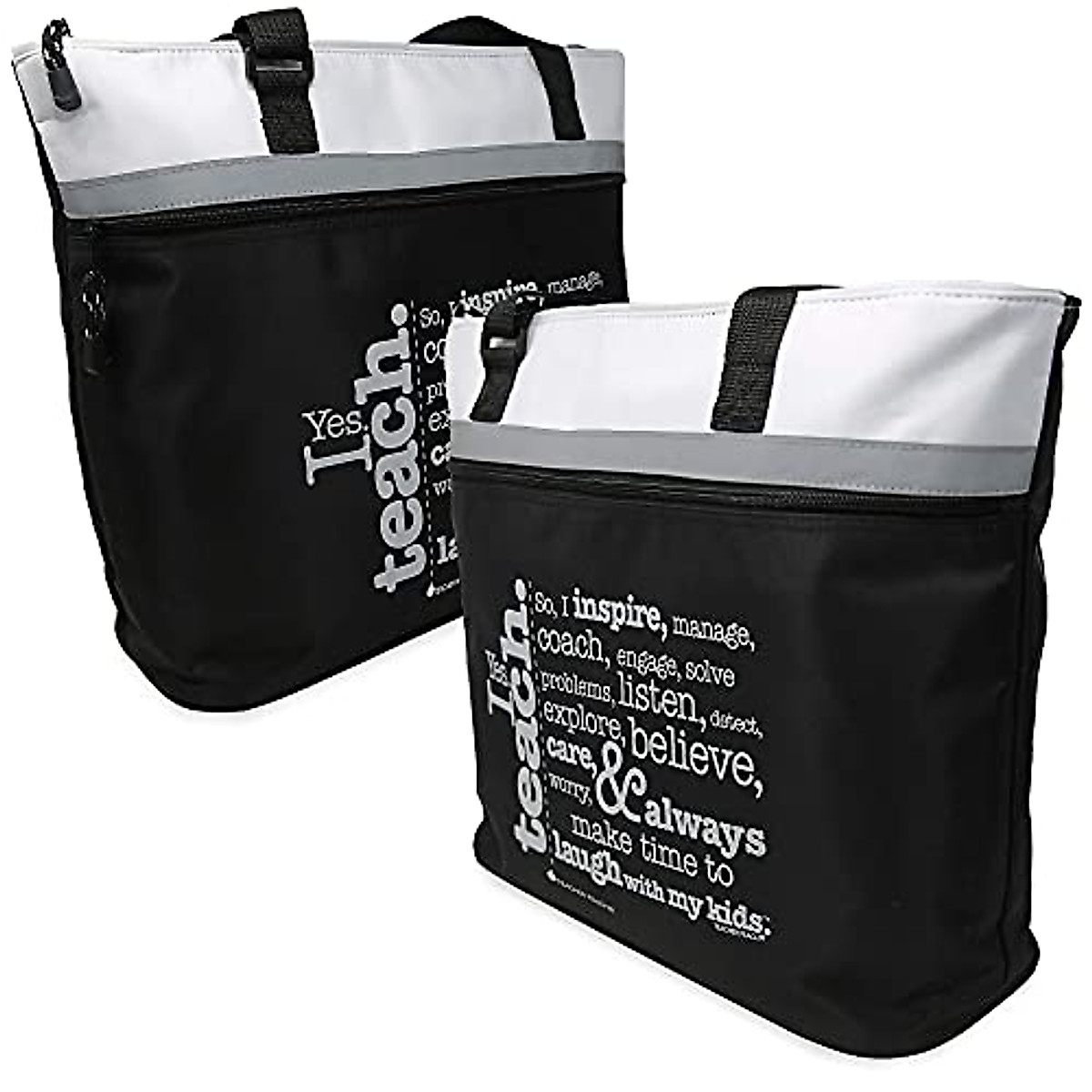 Teacher Peach Jumbo Teacher Gift Tote Bag, Gift for Teacher Appreciation, Teacher Gifts for Women