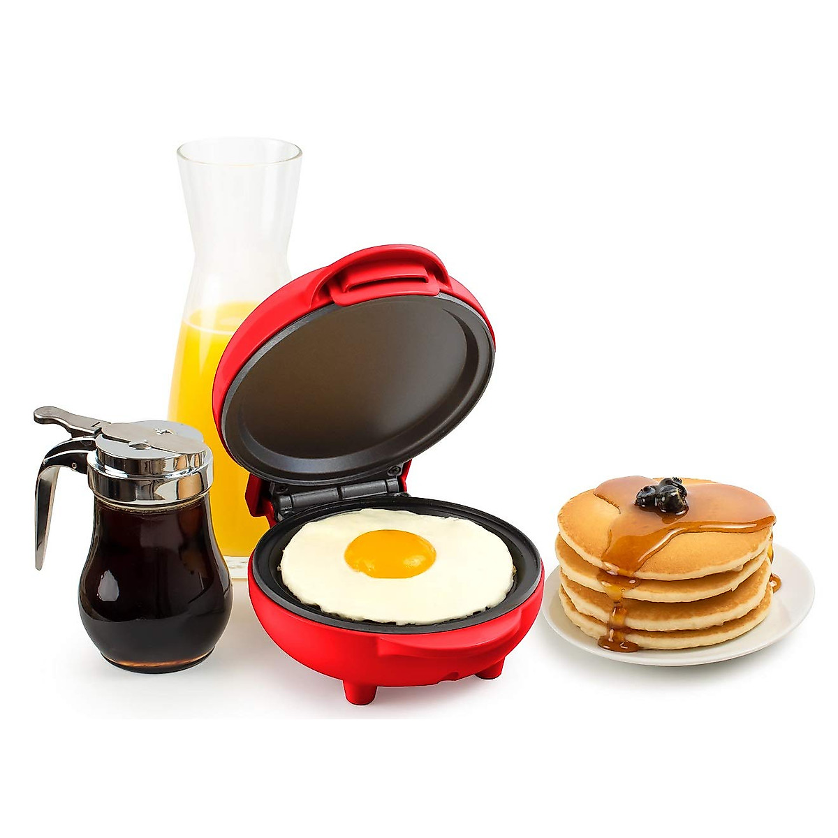 Nostalgia MyMini Griddle compact size for dorms, small kitchens 5 Inch Non stick cooking surfaces easily wipe clean