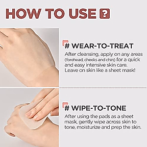 MEDIHEAL Collagen Ampoule Pad – Square Cotton Facial Toner Pads Collagen & Ceramide - Skin Firming & Restore Elasticity - Tighten Wrinkles & Lines - Vegan Eco Silk Pads, 100 Pads