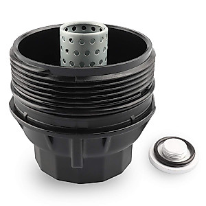 Oil Filter Housing Cap Assembly, Replaces 15620-36020, 15620-36010 Compatible with Toyota Lexus Scion - Avalon Camry Highlander RAV4 Sienna Tacoma Venza, ES300h NX300h RC350 RX350 RX450h, tC, More