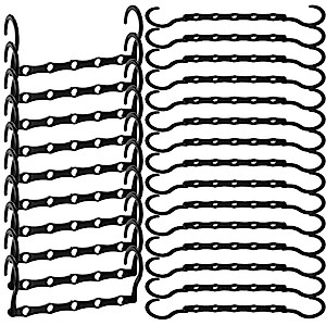 Tosnail 25 Pack Plastic Magic Hangers, Space Saving Hangers, Hanger Hooks Organizer, Smart Closet Organizers and Storage for Home, Apartment, Bedroom, Dorm Room Essentials