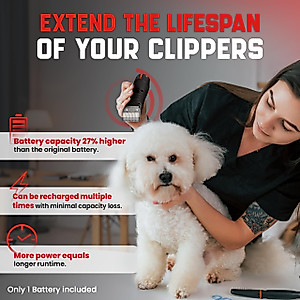 High-Capacity Replacement Battery for Andis PowerGroom AGR and BGR Clippers. NiMH, 2100mAh, Japanese Cells. Compatible with Andis Cordless Clippers: Bgrc. Long-Lasting Power for Andis Bgrc Clippers