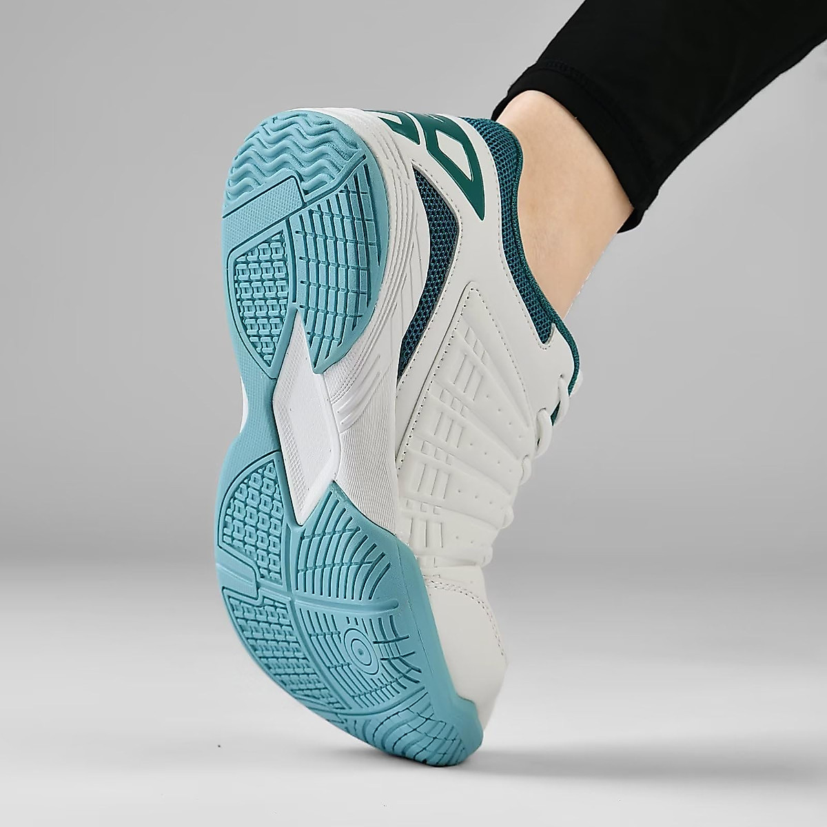 ZOOMCO Women's Pickleball Shoes Tennis Court Shoes Badminton Shoes for Women Whiteblue