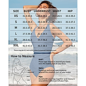 Charmo Tummy Control One Piece Swimsuits for Women Ruched Bathing Suit V Neck Strappy Monokini Teal Medium