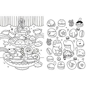 A Million Kawaii Cuties: The Sweetest Things to Color (A Million Creatures to Color)