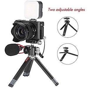Mini Camera Tripod,Portable Small Camera Tripod Handheld Stand Dual Purpose Tripod with Two Section Stretch Rod Design,for Action Camera Vlog(MT-24)