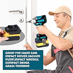 Alian DM18M Battery Adapter for Dewalt 20V for Milwaukee 18V Battery M18 Convert to for MAKITA Battery,for Makita Power Tools,with USB Charging