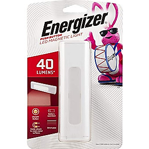 Energizer LED Under Cabinet Light, Battery Operated, Dimmable, Manual On/Off, Wireless, Wall Magnet Mount, Under The Counter Lights, Stick on Light, 45454