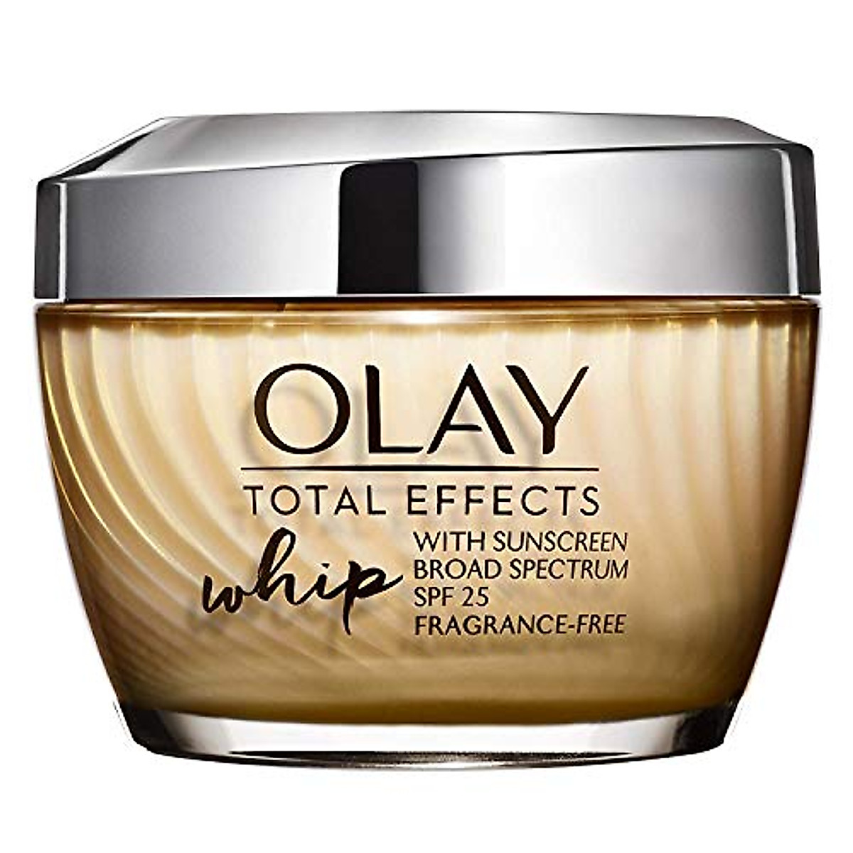 Olay Total Effects Whip Face Moisturizer with Sunscreen, SPF 25 Fragrance-Free, 1.7 Ounce