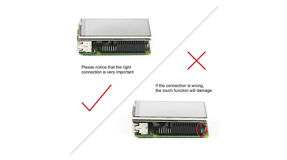 JUN-ELECTRON for Raspberry Pi 4 Touch Screen with Case, 3.5 inch Touchscreen with Fan, 320x480 ...