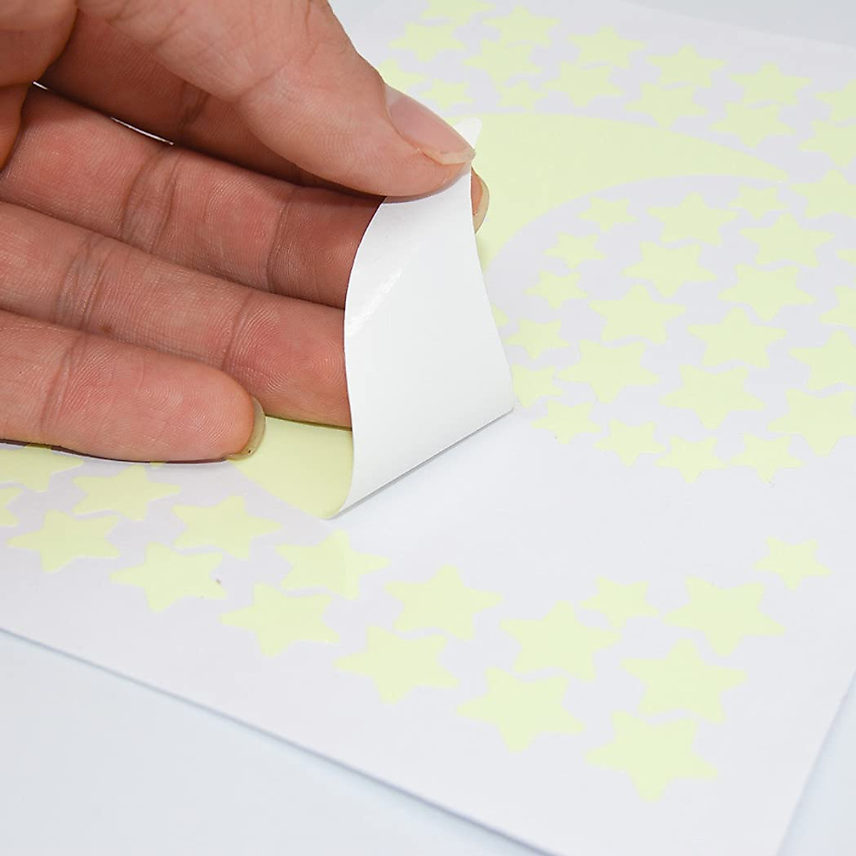 Zeelina Glow in The Dark Stars for Ceiling 1049 Pieces Adhesive Wall Stickers Including Glow Stars and The Moon,Glowing Stars for Ceiling and Wall Decals,Perfect for Kids Bedroom and Kids Birthday