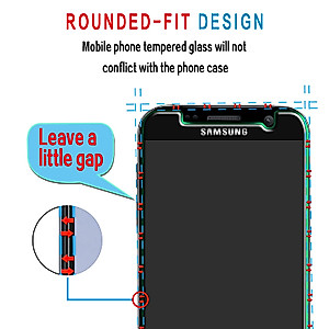 Slanku [3 Pack] for Samsung Galaxy S7 Screen Protector Tempered Glass, Anti-Scratch, Easy installation, 9H Hardness, Bubbles Free