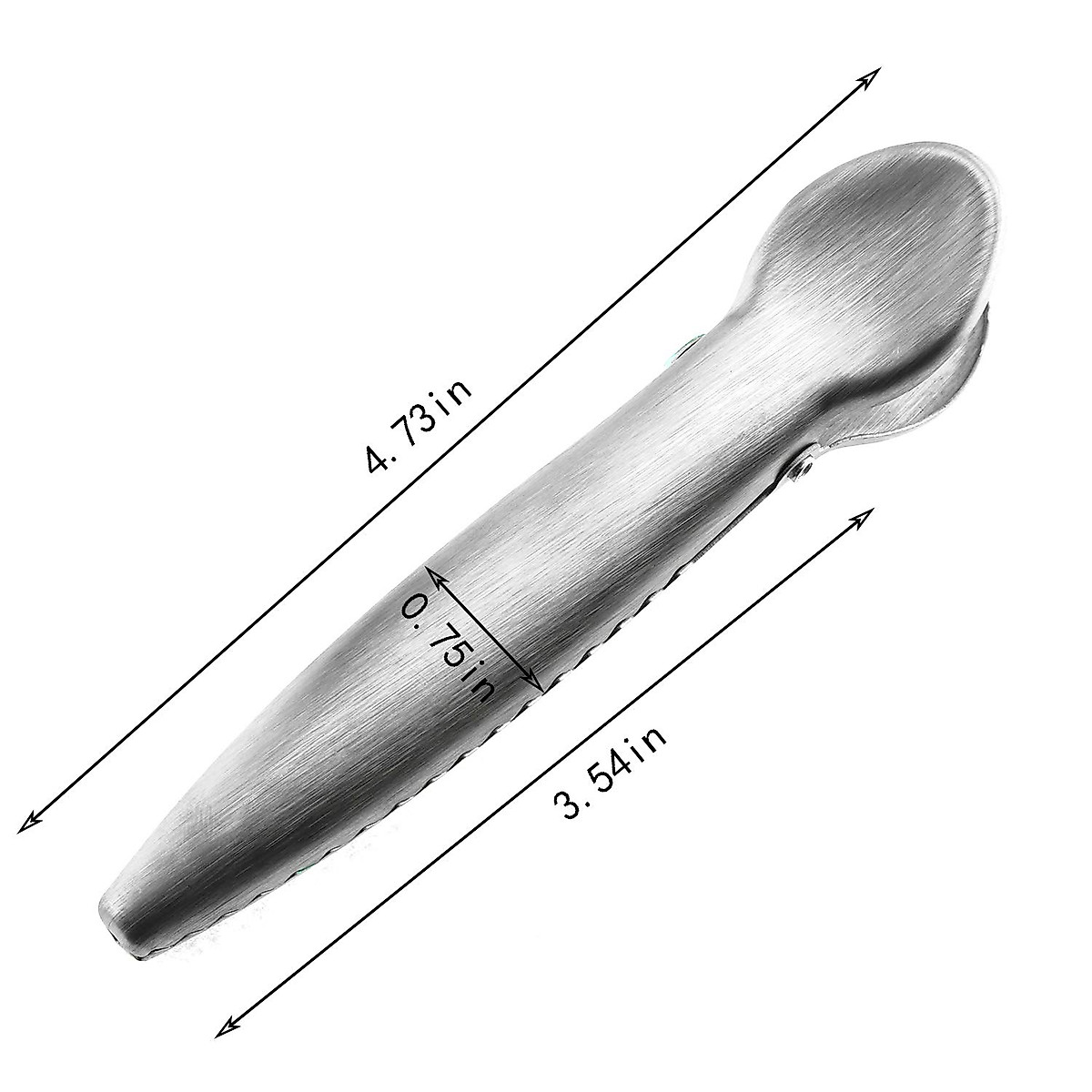 Ruiling 6pcs Heavy Duty Stainless Steel Alligator Clips, Jaw Sealing Clips, Fresh-Keeping Clamp and Airtight Seal Grip for Coffee and Food Bags