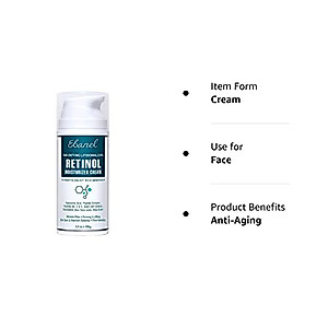 Ebanel 2.5% Retinol Cream for Face Moisturizer with Peptide, Hyaluronic Acid, Anti Aging Wrinkle Night Cream, Skin Tightening Firming Cream for Face and Neck, Minimizes Dark Spot, Age Spot, Acne Scar