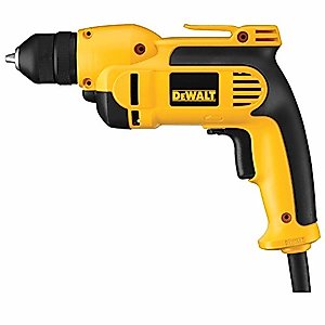 DEWALT VSR Electric Drill, Keyless Chuck, 8.0-Amp, 3/8-Inch (DWD112)