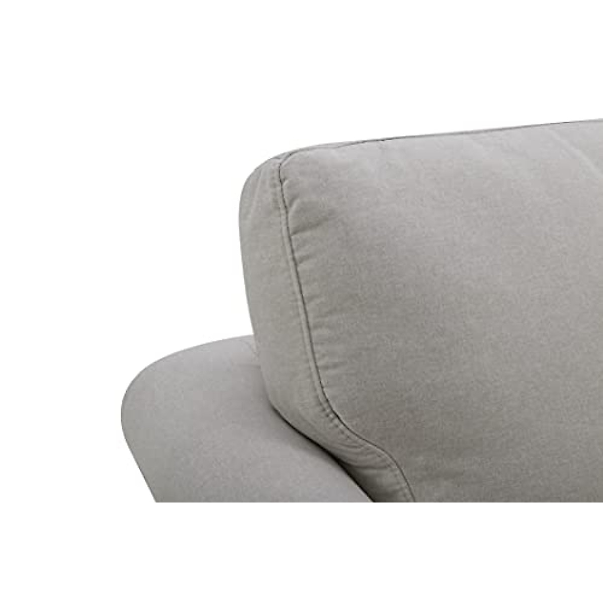 Amazon Brand – Stone & Beam Balkan Contemporary Rolled-Arm Sofa Couch, 91"W, Chalk