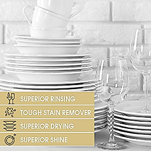 Ginger Lily Farms Botanicals Plant-Based 4-In-1 Dishwasher Rinse Aid, 100% Vegan & Cruelty-Free, Fragrance-Free, 1 Gallon (128 fl oz) Refill