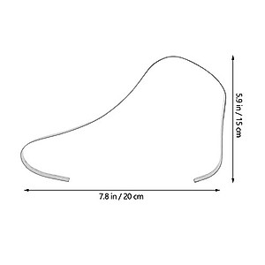 Holibanna 2Pcs Sandal Shoe Store Display Stands Shoe Retail Shop Shoe Supports Stainless Steel High Heeled Shoe Shaper Forms Inserts Silver