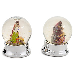 Dicksons Holy Family Christmas Nativity Snow Globes 2 Assorted, 12 Pack