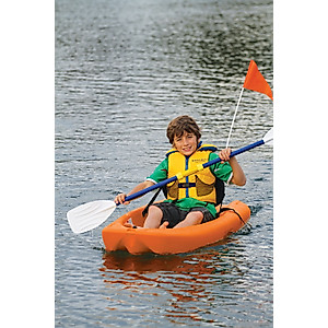 Pelican - Kayak Paddle for Kids - Blue & White - Perfect for The Small or First-Time Paddlers - Easy to Use - 152 cm (60 in.)