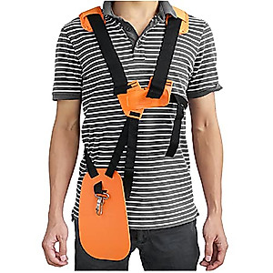 Weed Eater Strap Weed Wacker Strap Comfort String Trimmer Strap Double Shoulder Strap, Brush Cutter Nylon Belt Weed Eater Harness
