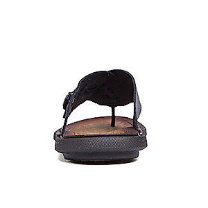 IGxx Flip Flops Thong Sandals for Men Women Casual Solid Slippers Outdoor Slides for Summer Beach Black