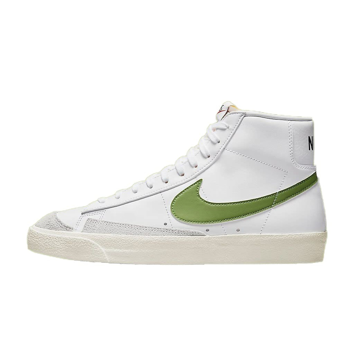 Nike Unisex Blazer Mid '77 Shoes Basketball, White Chlorophyll Black Sail, 11 US Women