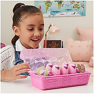 Hatchimals CollEGGtibles, Rainbow-cation Wolf Family Carton with Surprise Playset, 10 Characters, 2 Accessories, Easter Gifts, Kids Toys for Girls